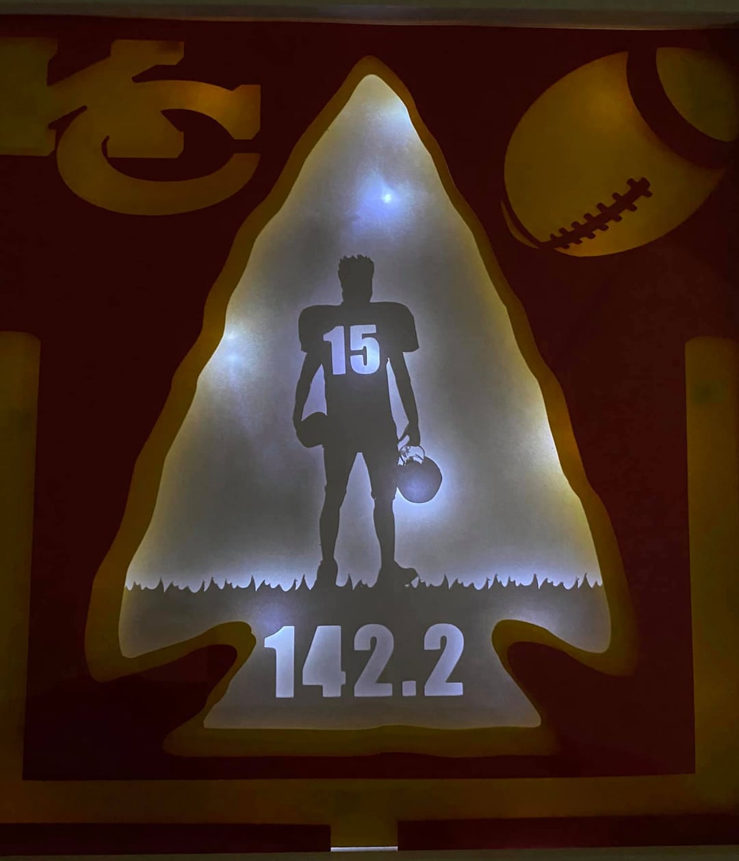 9" X 9" His Name is Patrick Light Shadowbox - Etsy