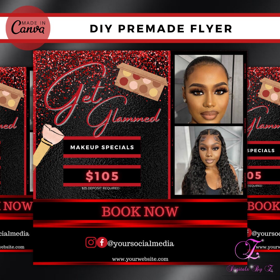 MAKEUP DEAL FLYER, Social Media Flyer, Makeup Flyer, Instagram Post ...