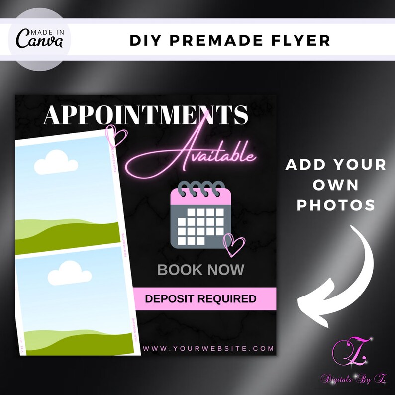 Editable Appointments Flyer, Appointments Available Flyer, Social Media ...