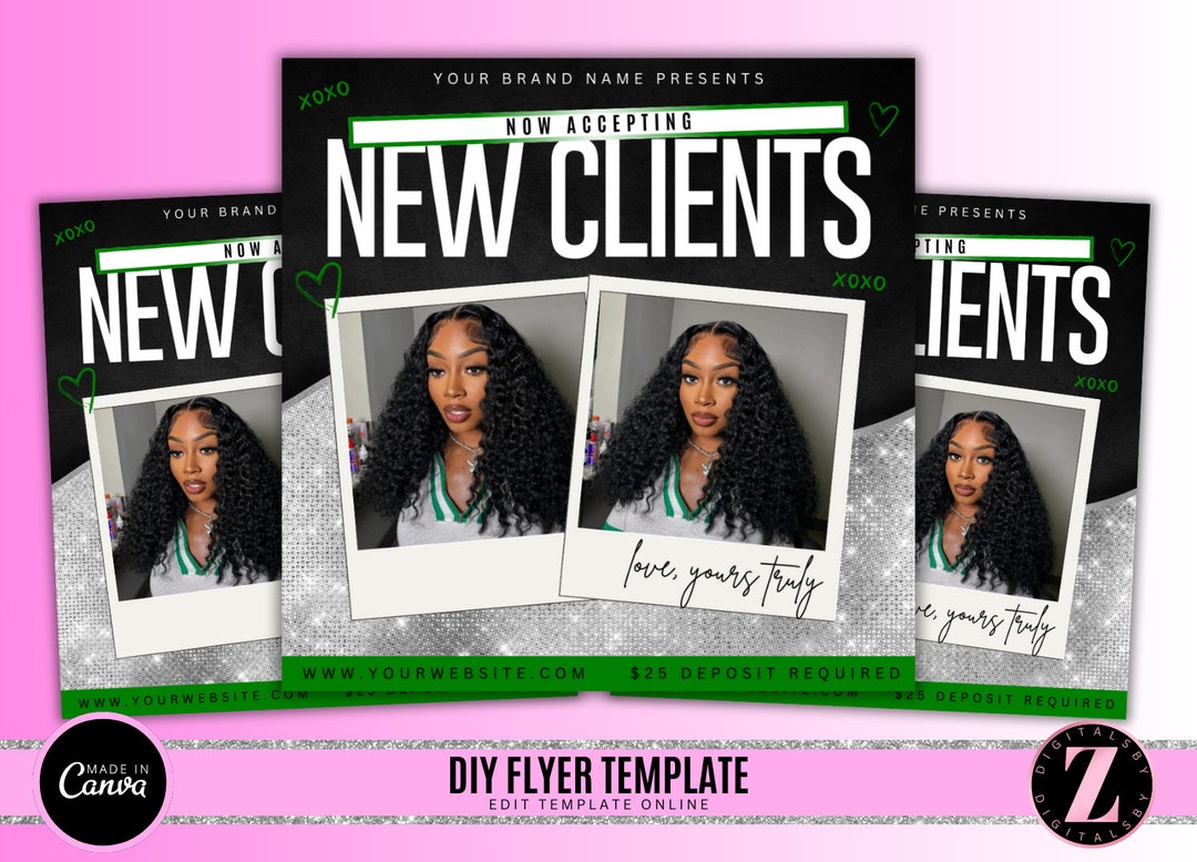 Client Appreciation Flyer, Hair Booking Flyer, Book Now Flyer, Nails ...