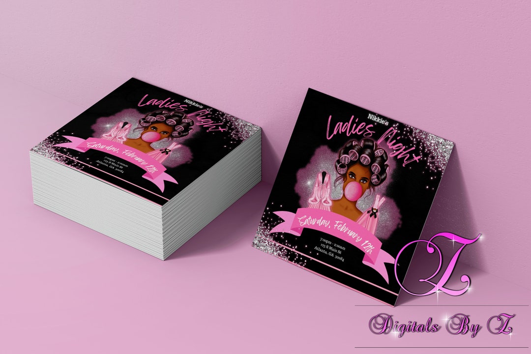 DIY Ladies Night Flyer, Ladies Night Party Flyer, Sleepover Flyer ...