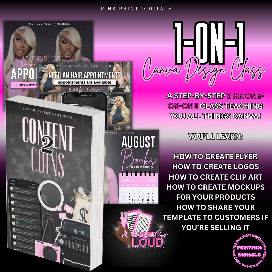 1-on-1 Canva Design Class: Learn to Create Flyers, Logos, Clip Art ...