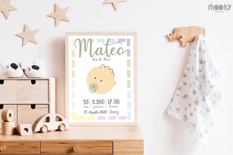 BABY Birth Data Sheet Digital Download Baby Data Chart Name - Etsy
