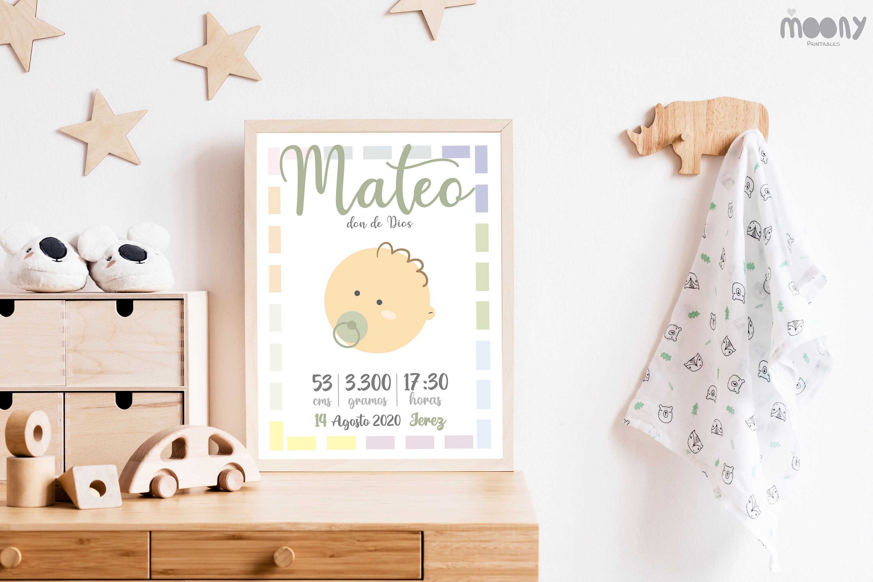 BABY Birth Data Sheet Digital Download Baby Data Chart Name - Etsy