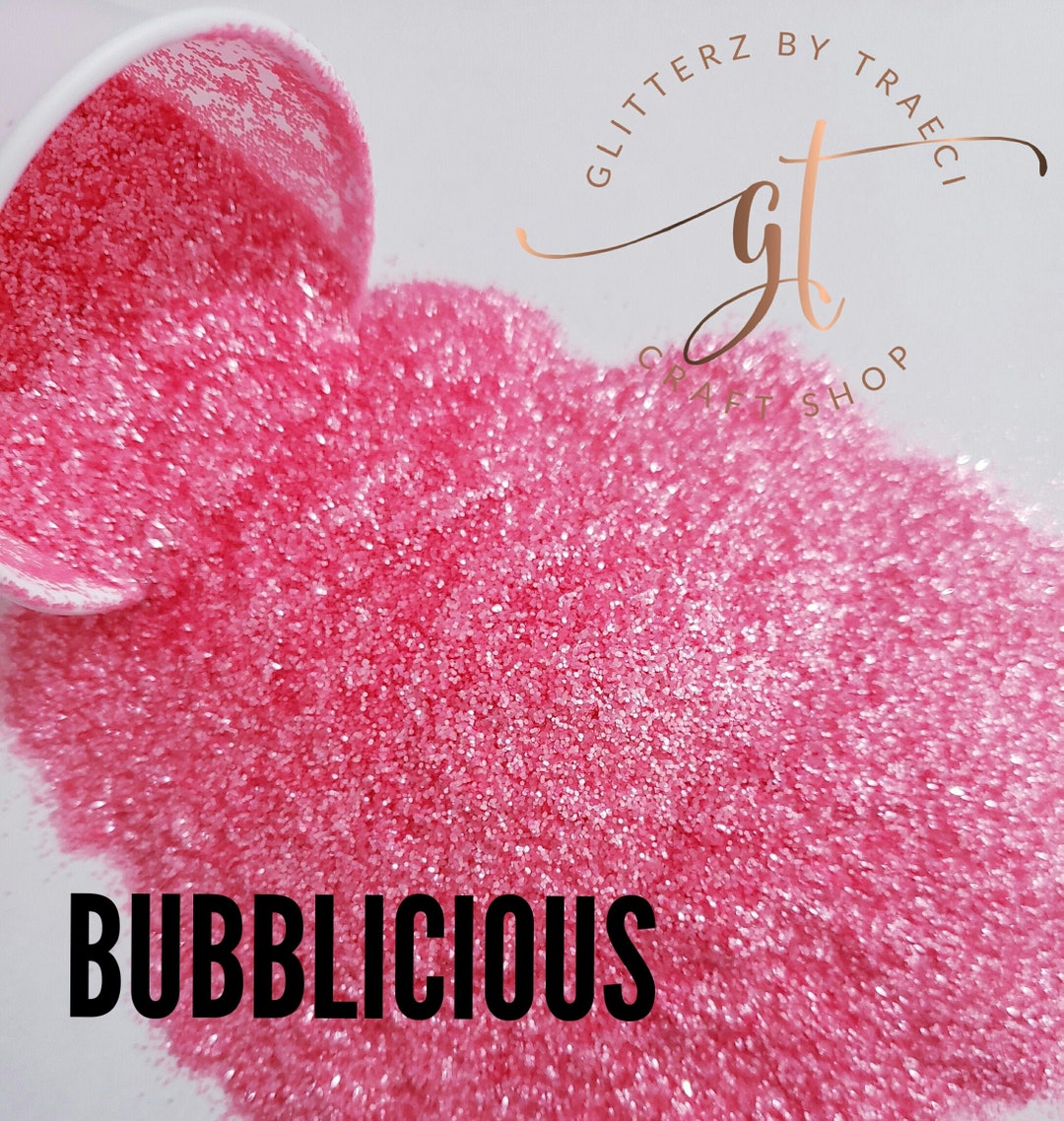 BUBBLICIOUS // Fine Pink PET Glitter - Etsy