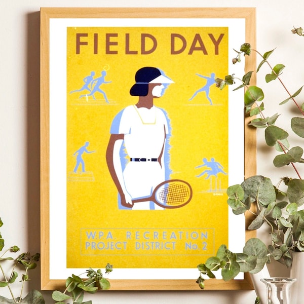 Tennis Screen Print - Etsy