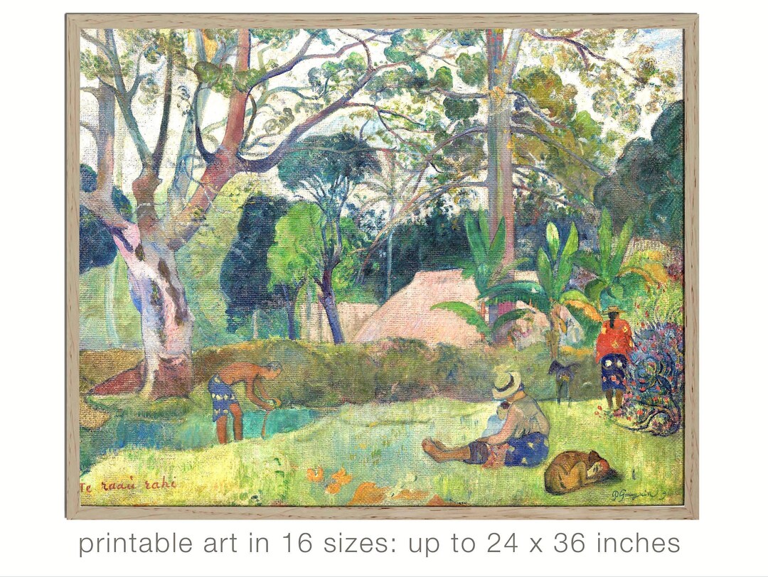 PAUL GAUGUIN | Printable Wall Art| Gauguin Tropical Landscape ...
