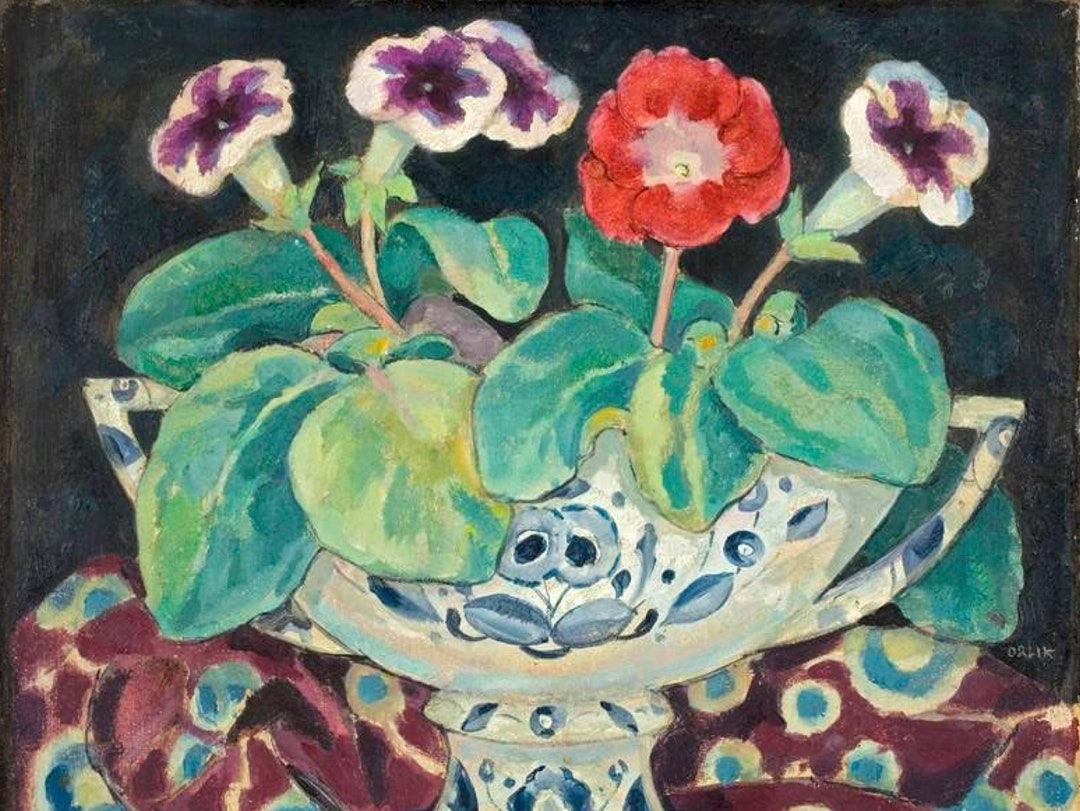 Emil Orlik Pot Plant Painting: Vintage Art (digital Download, Small ...