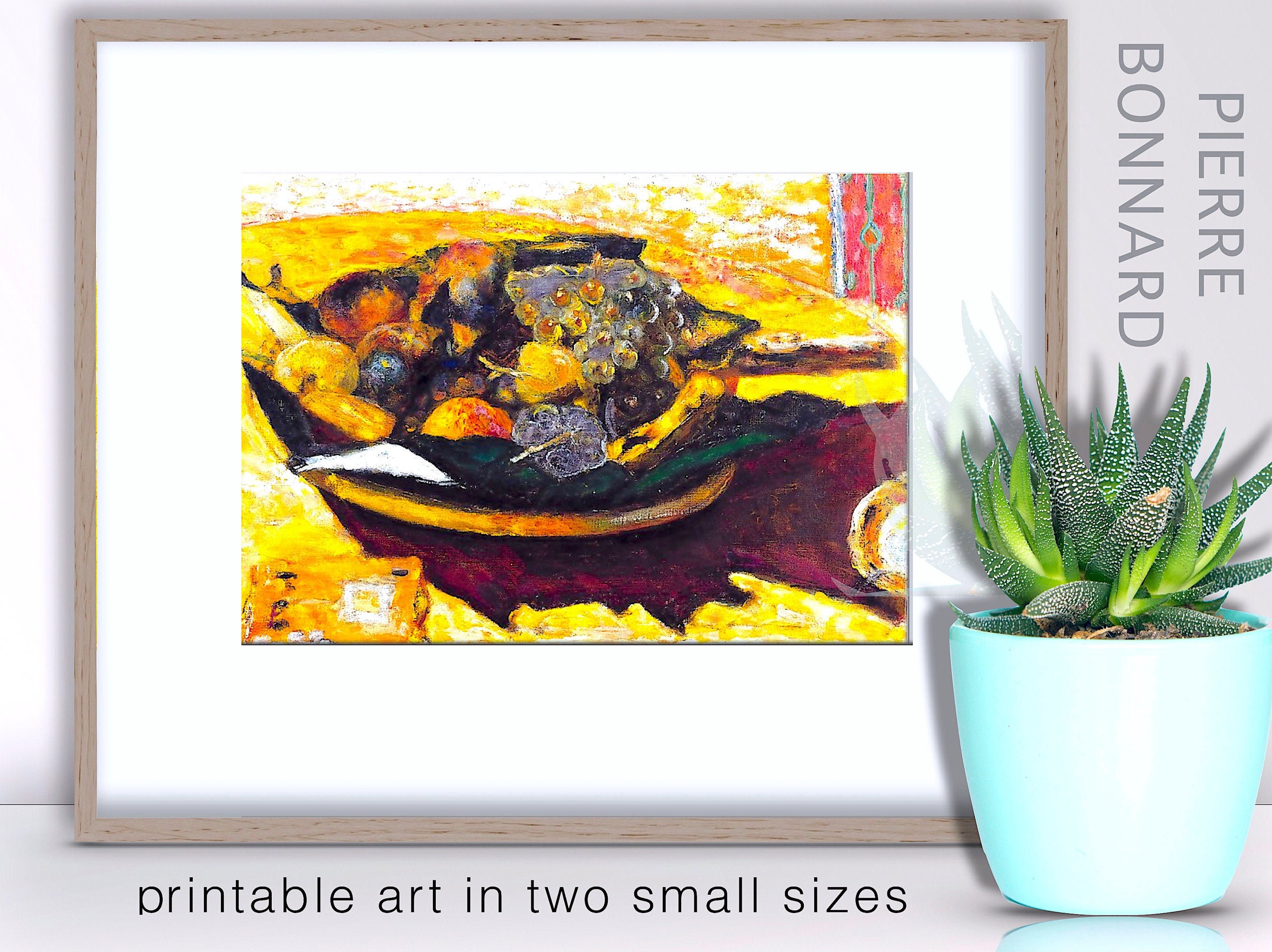 Pierre Bonnard Fruit Still Life Painting: Vintage Kitchen Art ...