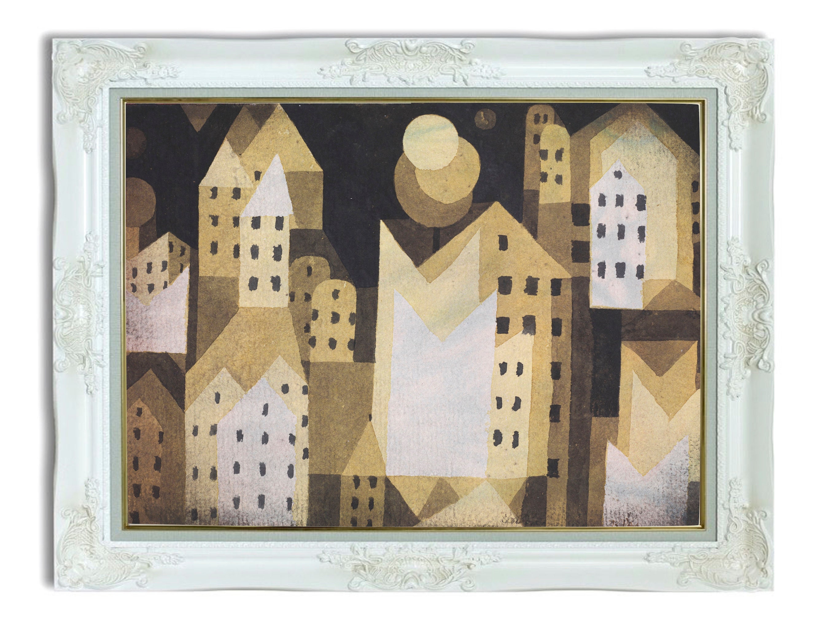 Paul Klee Cityscape Print: Geometric Watercolor Painting (digital ...