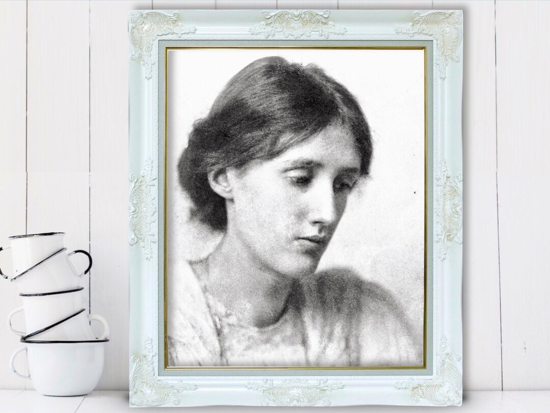 Virginia Woolf Print PRINTABLE Portrait of Virginia Woolf Poster Large ...