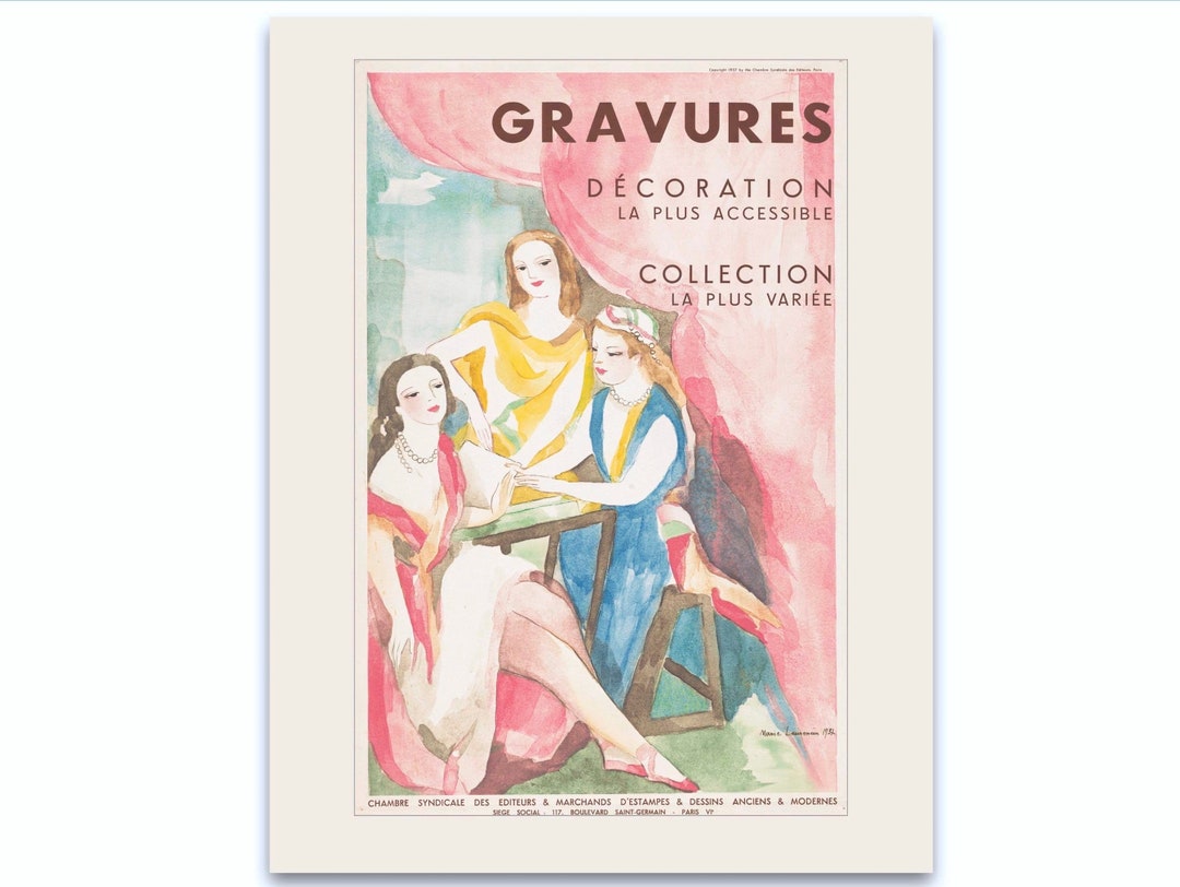 Marie Laurencin Print: 1930s French Pastel Decor (digital Download) - Etsy