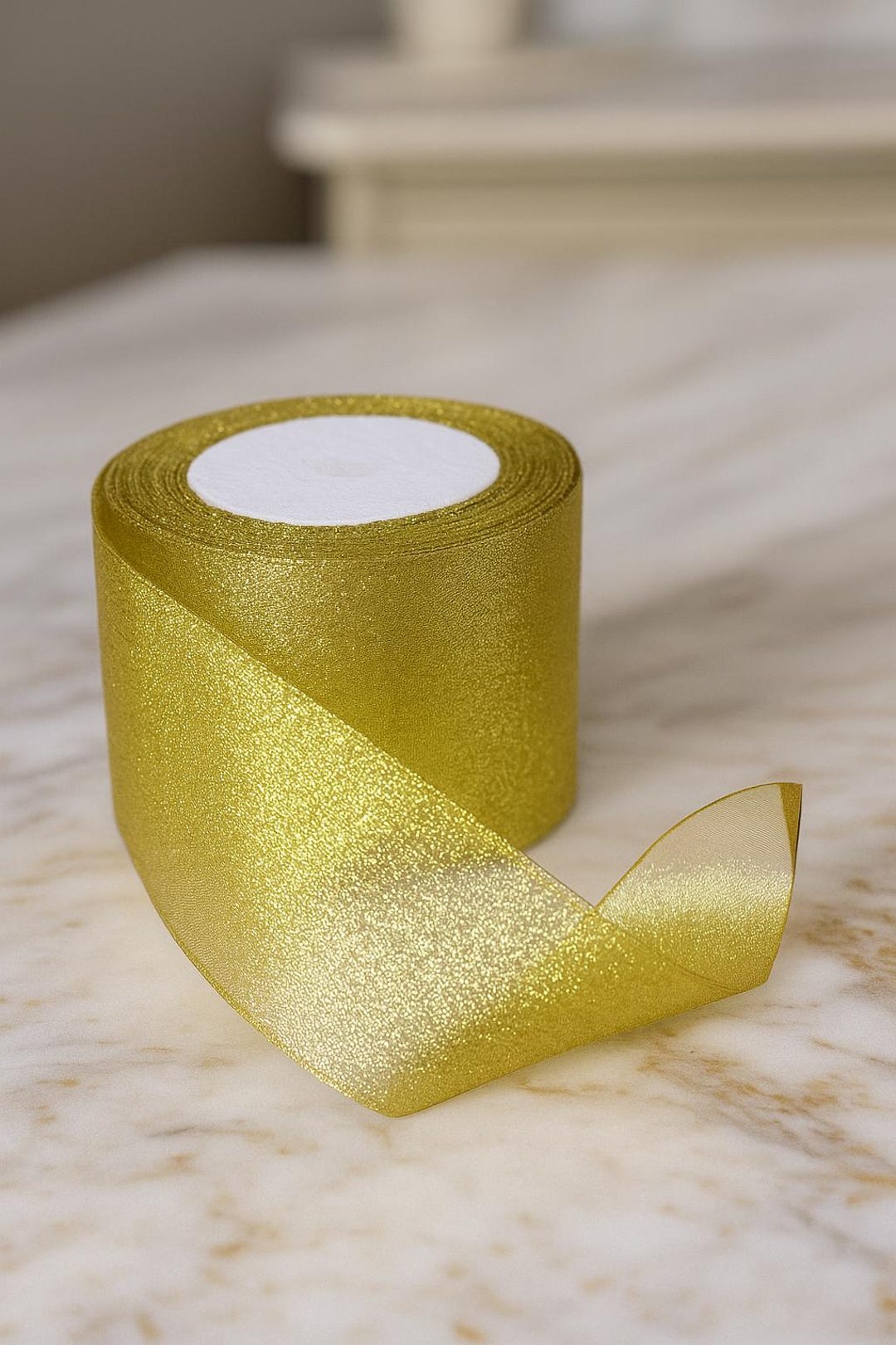 25m Vintage Gold Ribbon | Sizes and Colors Vary | Floral Belt, Gift ...