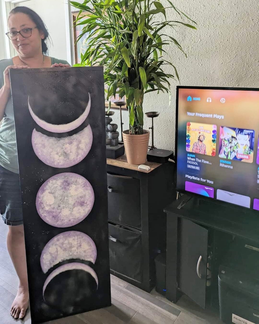 Moon Phase Painting - Etsy