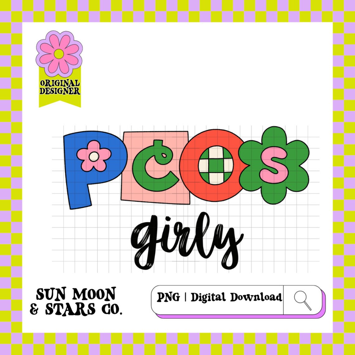 PCOS Girly PNG Trendy PNG Ransom Letter Png - Etsy