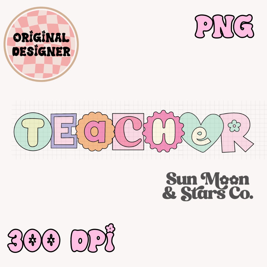 Teacher PNG| Trendy PNG - Etsy