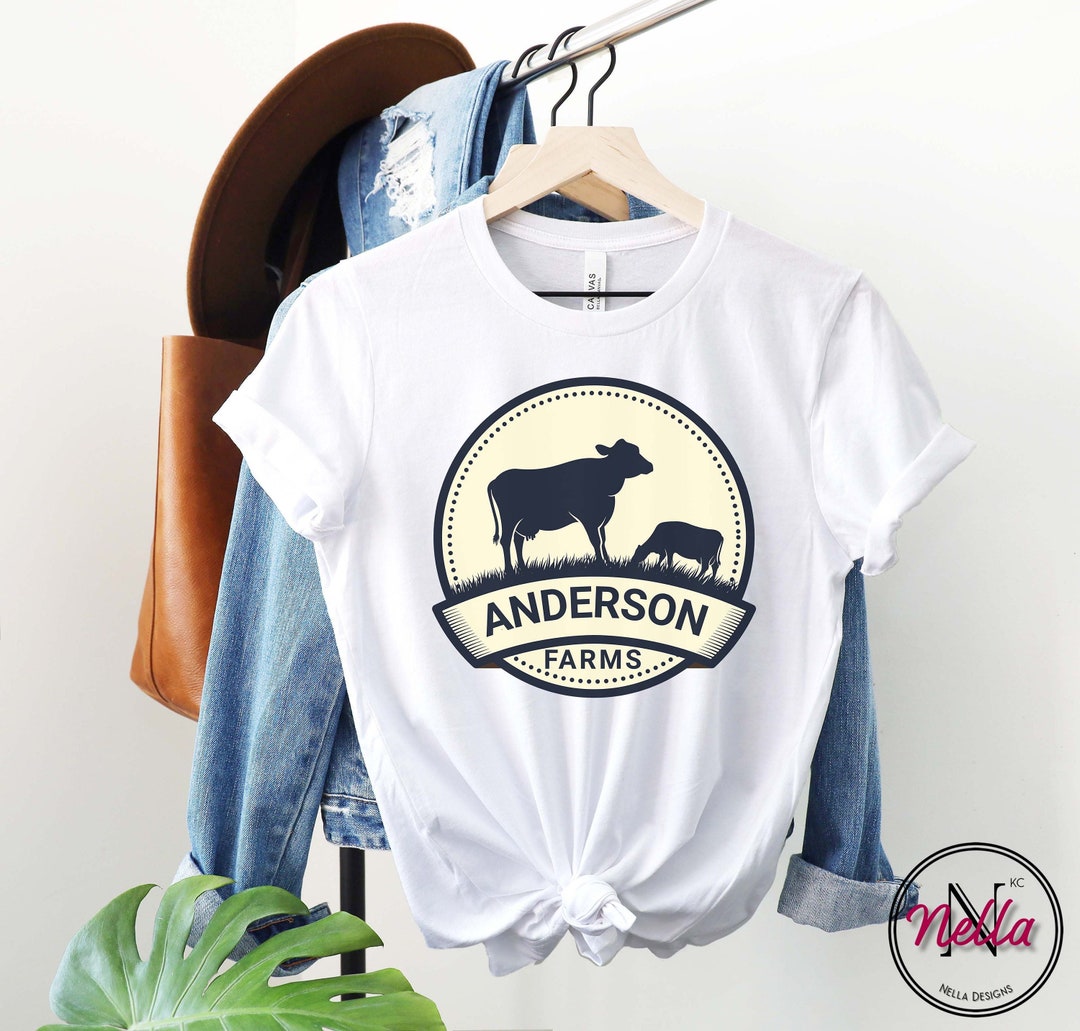 Custom Cattle Farm Shirt Custom Cow Farm Shirt Family Farm - Etsy