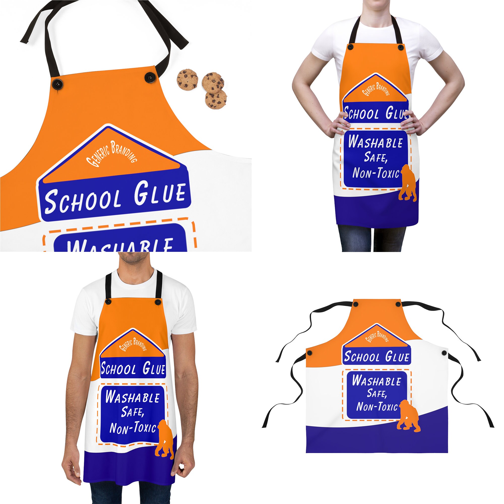 Aprons With School Supply Theme | Comfortable, on and off Costumes for ...