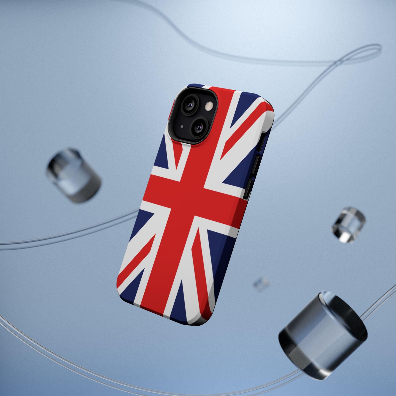 UK Flag Painted on Apple Magsafe iPhone Case | Customizable | Apple ...