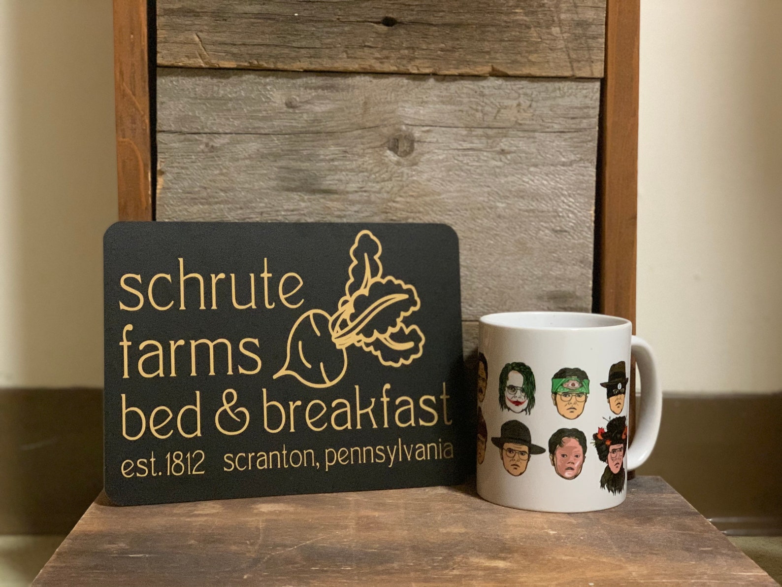 Schrute Farms Bed and Breakfast Dwight Schrute Sign the Office Scranton ...