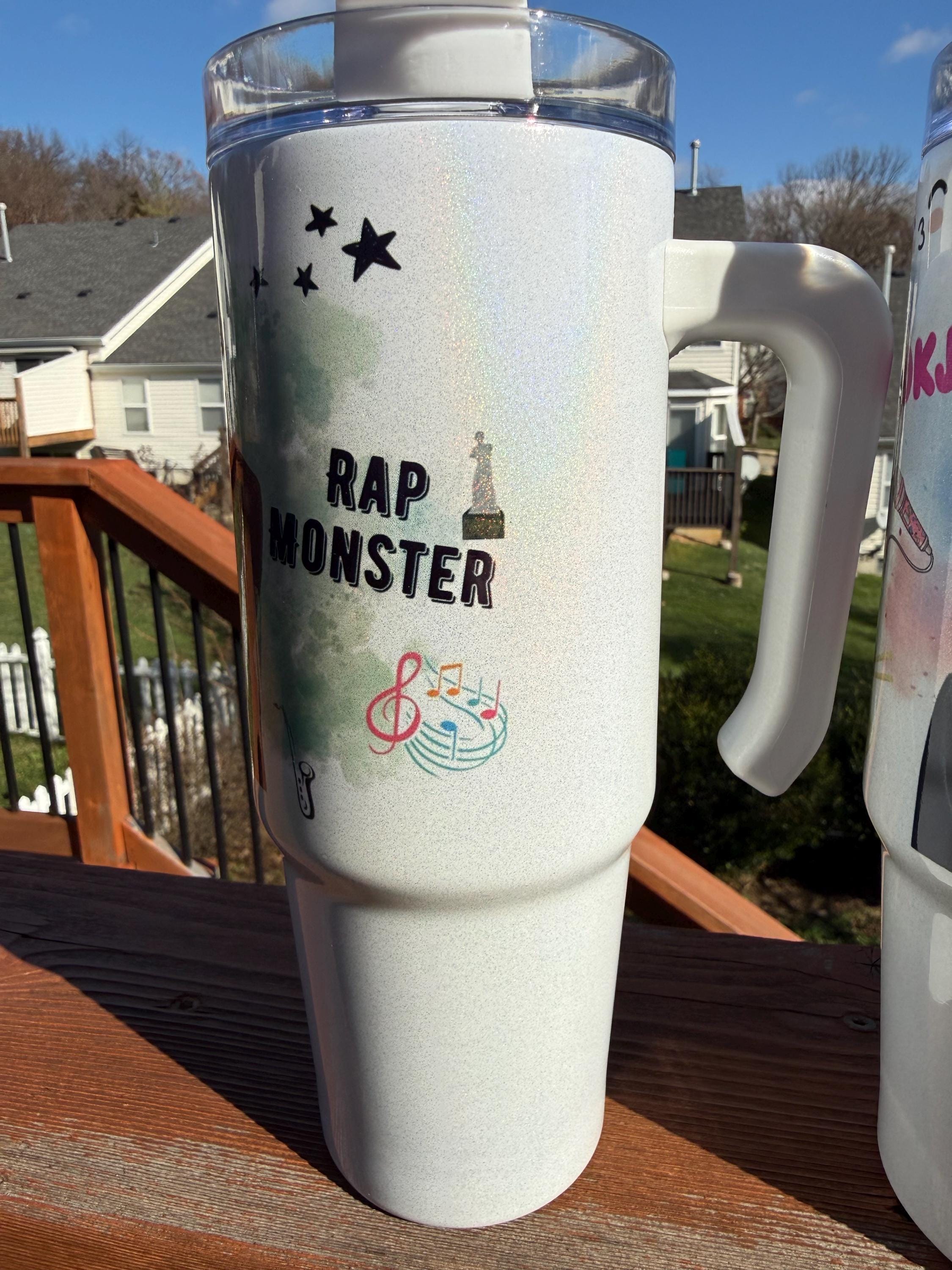 BTS Members Themed Holographic 30 Oz Tumbler - Etsy