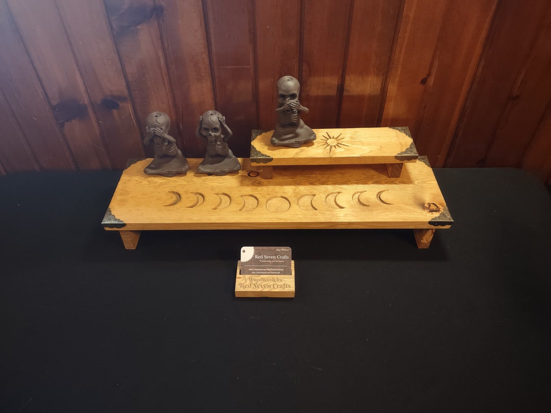 Phases of the Moon and Sunburst Altar Set Spiritual Meditation Altar ...