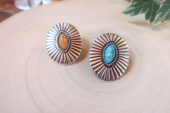 Western Oval Concho Button 1ct/ Classic Button for Sewing and | Etsy