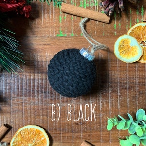 Macrame Ball Christmas Ornaments / Cotton Jute Sphere Ornaments - Etsy