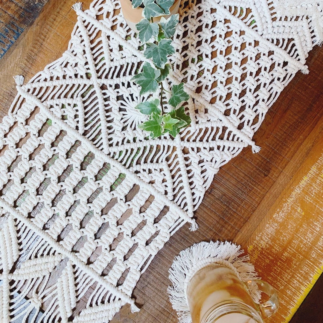 Macrame Boho Table Runner of Your Choice of Length for Home and ...