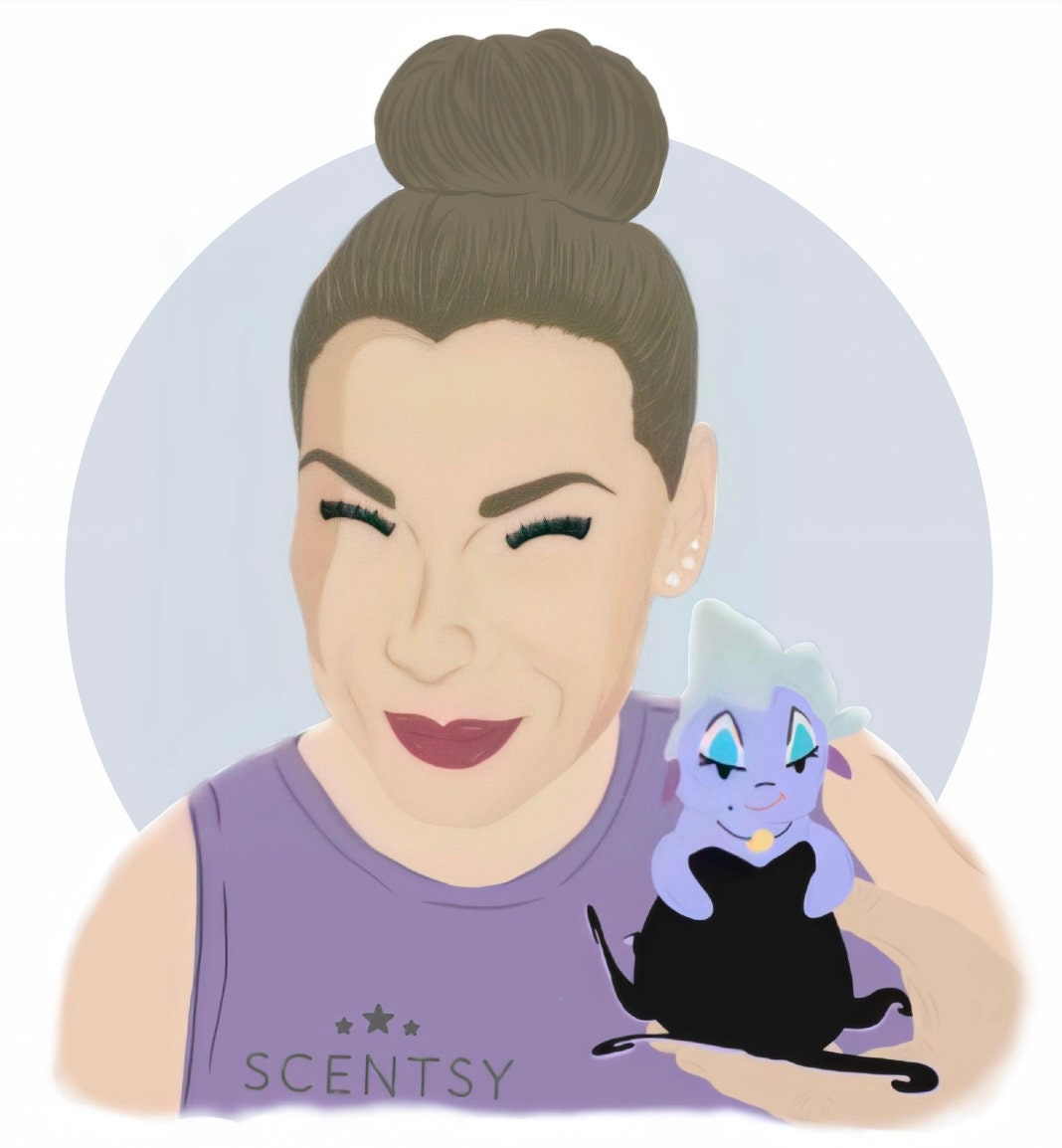 Personalized Cartoon Drawing With Added Object - Etsy