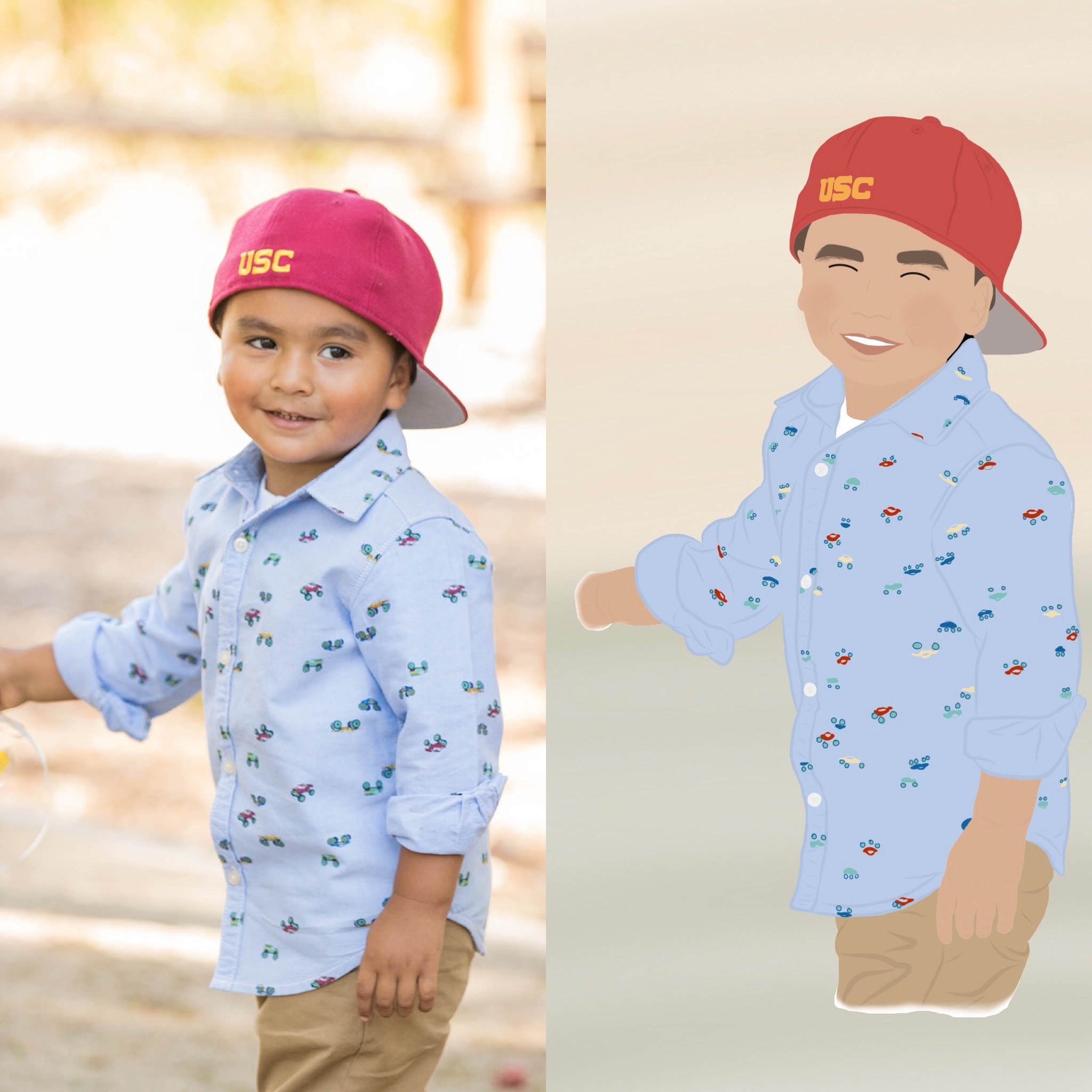 Personalized Cartoon Drawing - Etsy