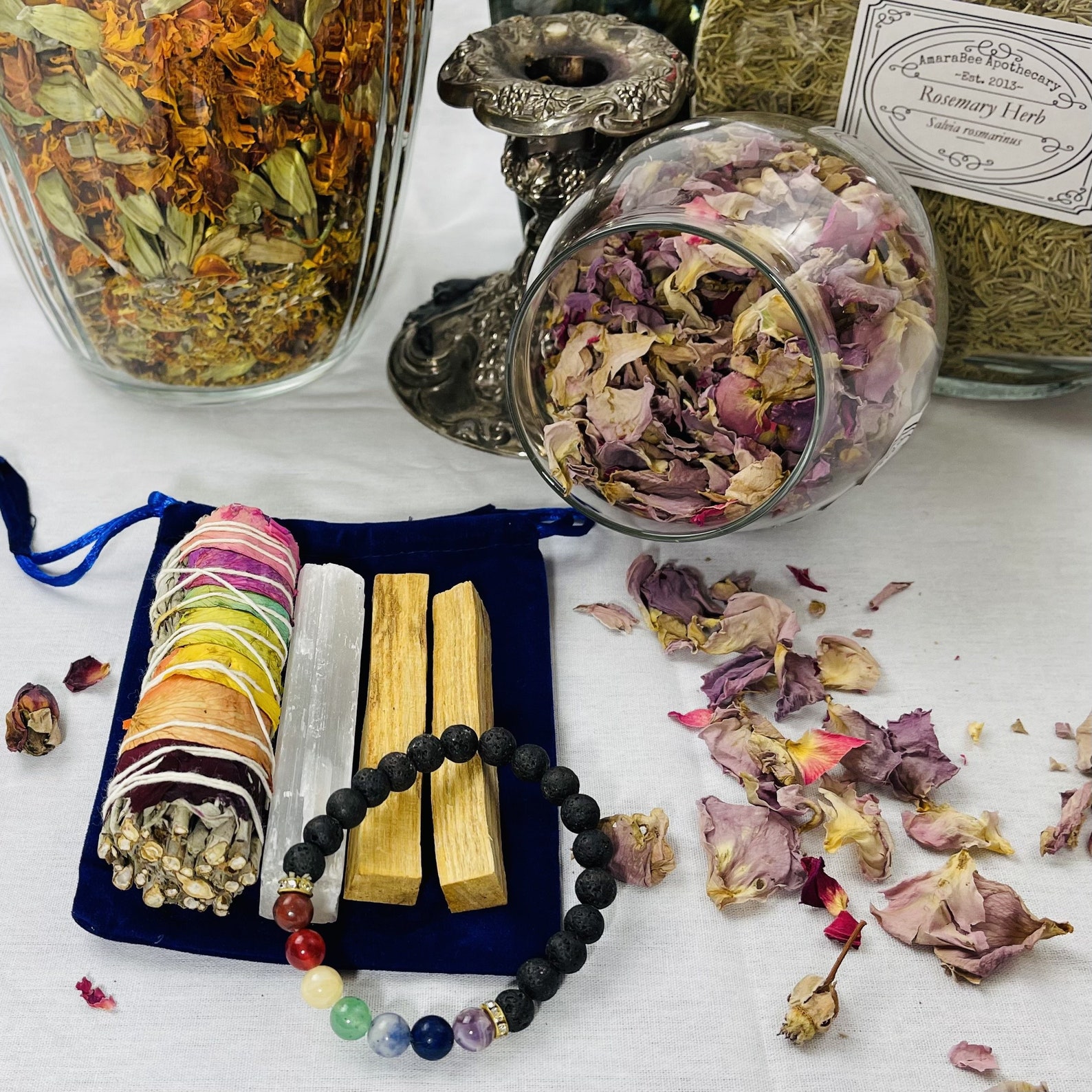 7 Chakra Energy Balancing Collection Selenite Sage Reiki - Etsy