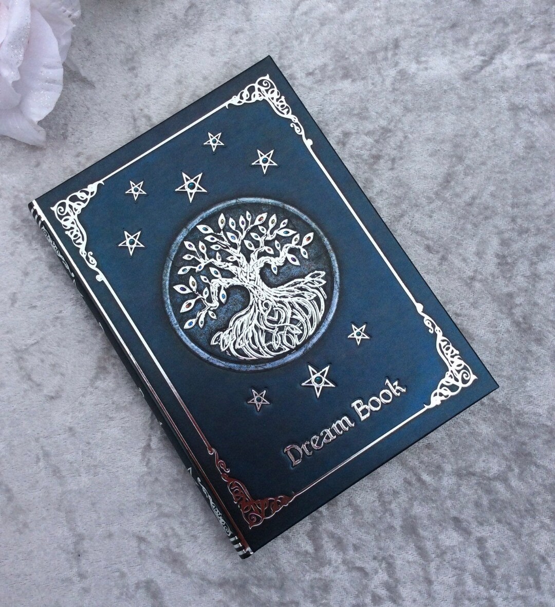 Spell Book Grimoire Dream Book Ornate Journal Hardback Witch Wicca Tree ...