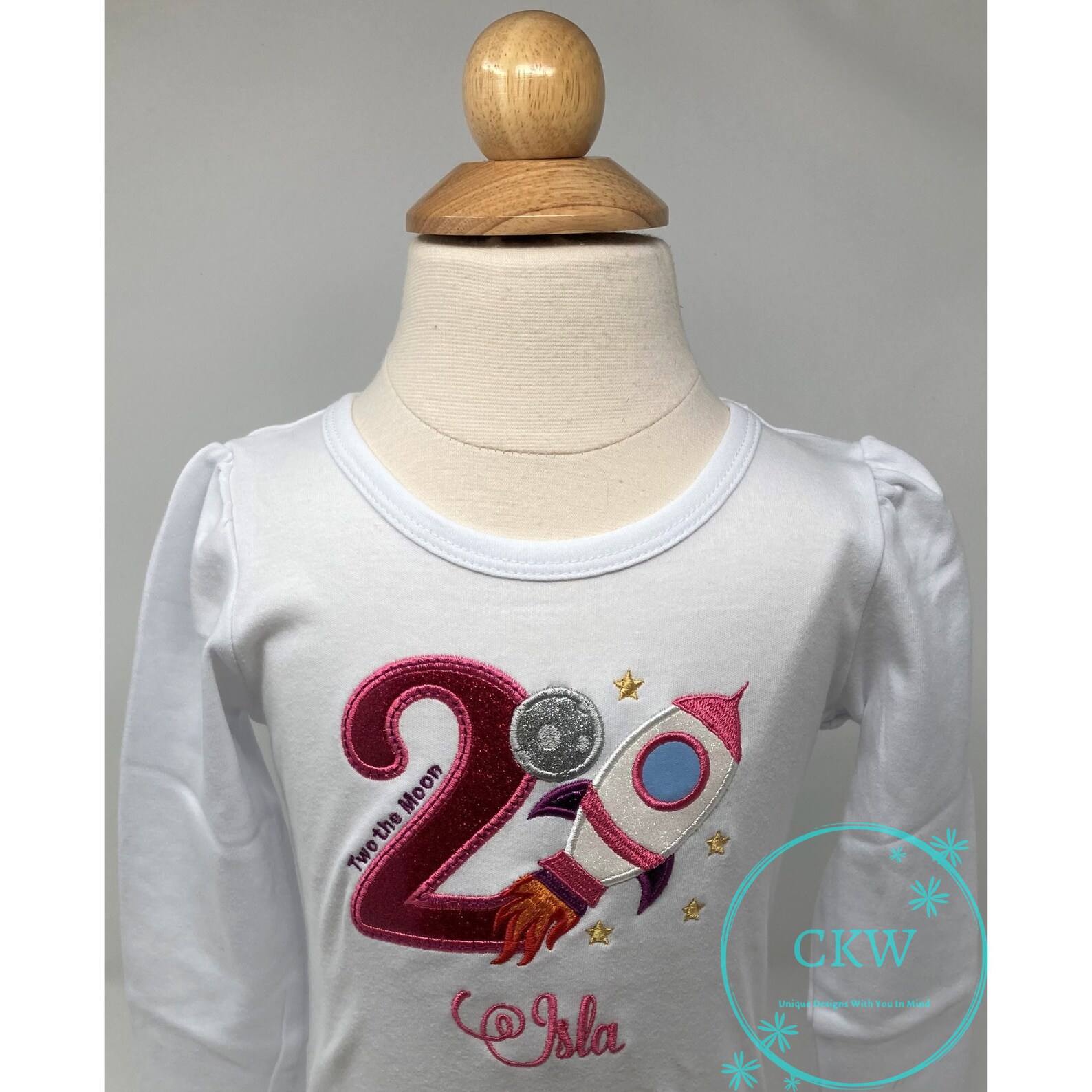 Personalized Space Birthday Shirt or Bodysuit for Girl - Etsy