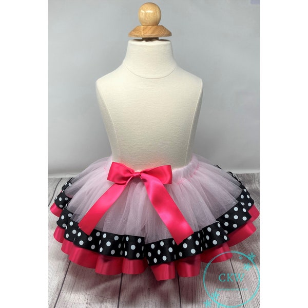 White Polka Dot Tutu - Etsy