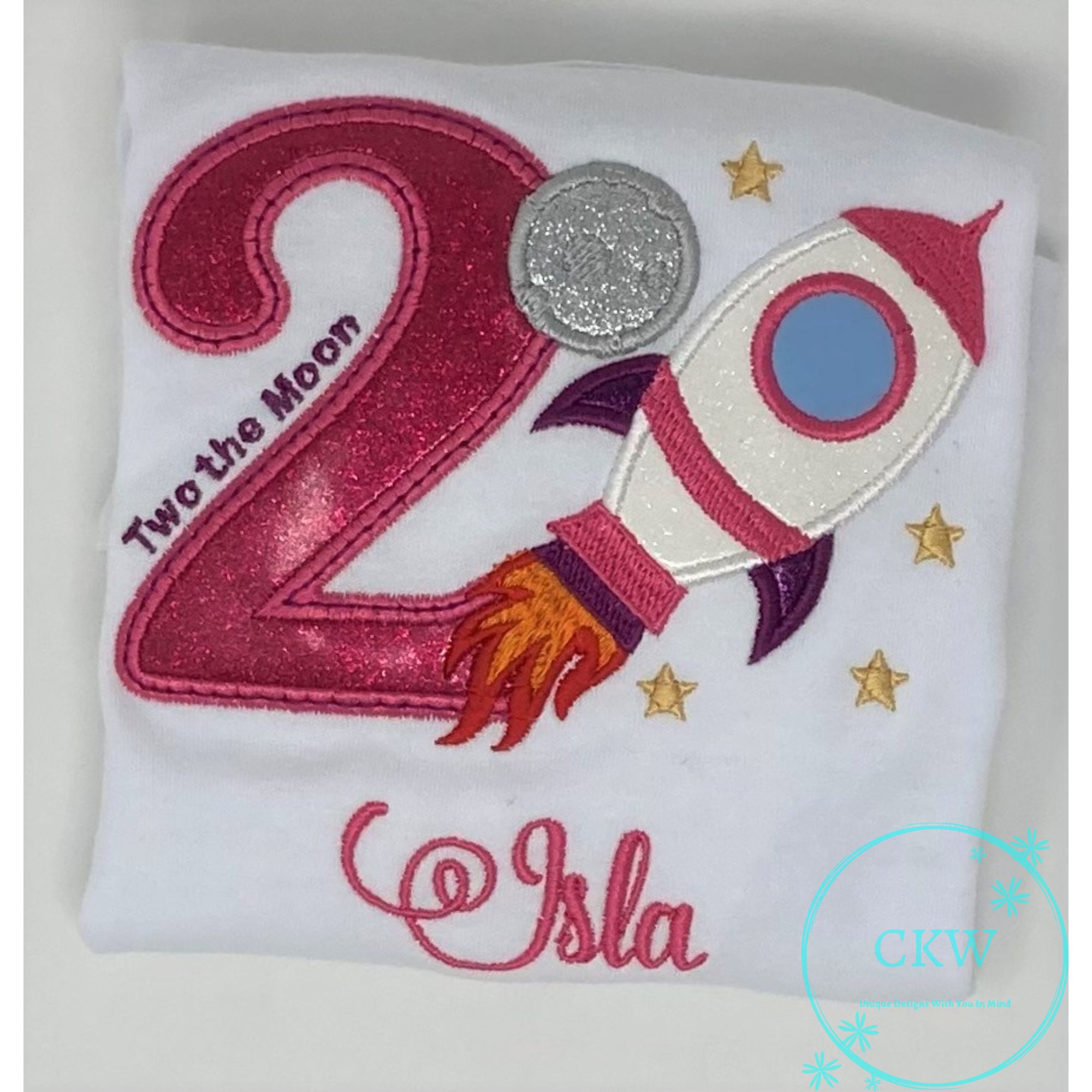 Personalized Space Birthday Shirt or Bodysuit for Girl - Etsy