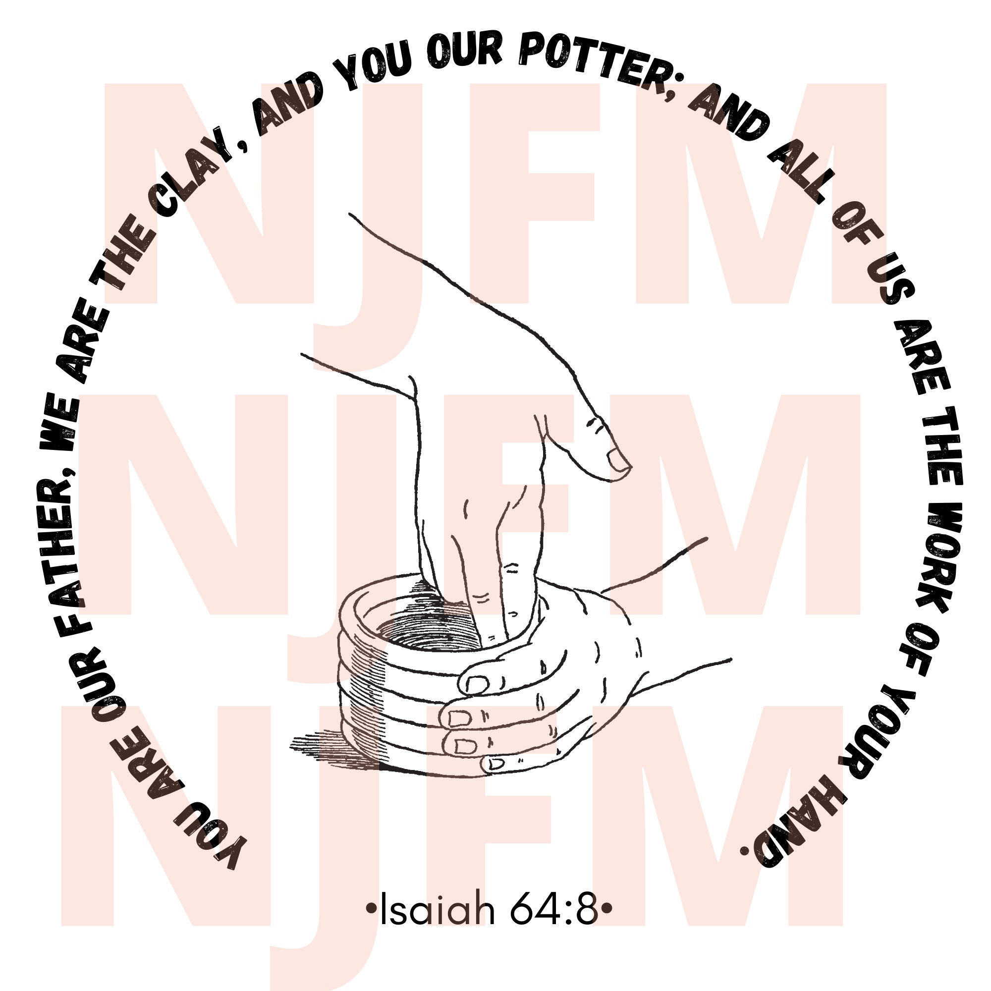 Isaiah 64:8 Made in His Image PNG Instant Download - Etsy