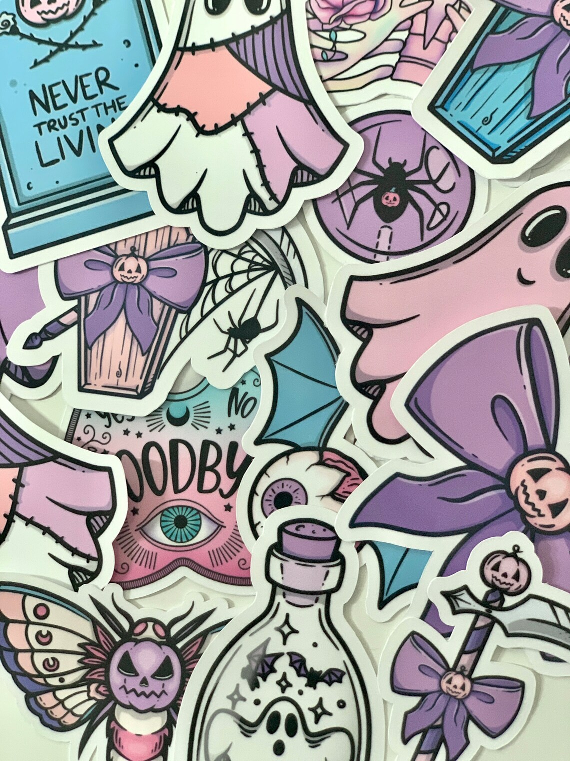 Mystery Pastel Goth Sticker Pack Pastelloween Sticker Pack - Etsy