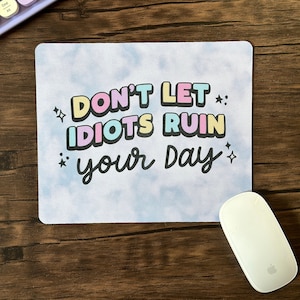 Funny Mouse Pad, Coworker Gift, Cute Desk Accessories, Retro Home Office, Office Decor for Desk ...