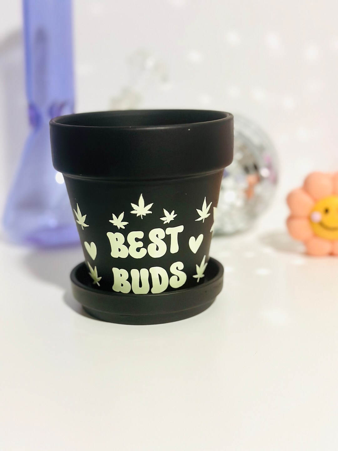 Best Buds Planter, Glow in the Dark Planter, 420 Decor, Stoner Gifts ...