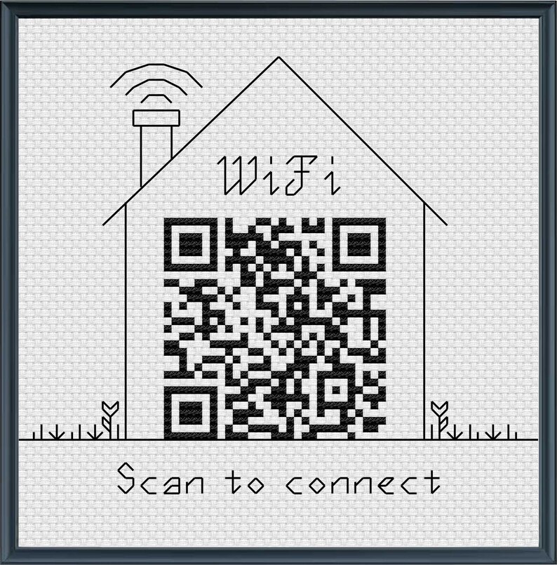 Custom QR Code Cross Stitch Pattern - Etsy