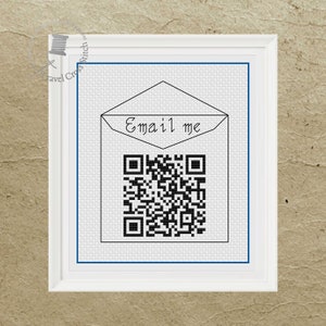 Custom QR Code Cross Stitch Pattern - Etsy