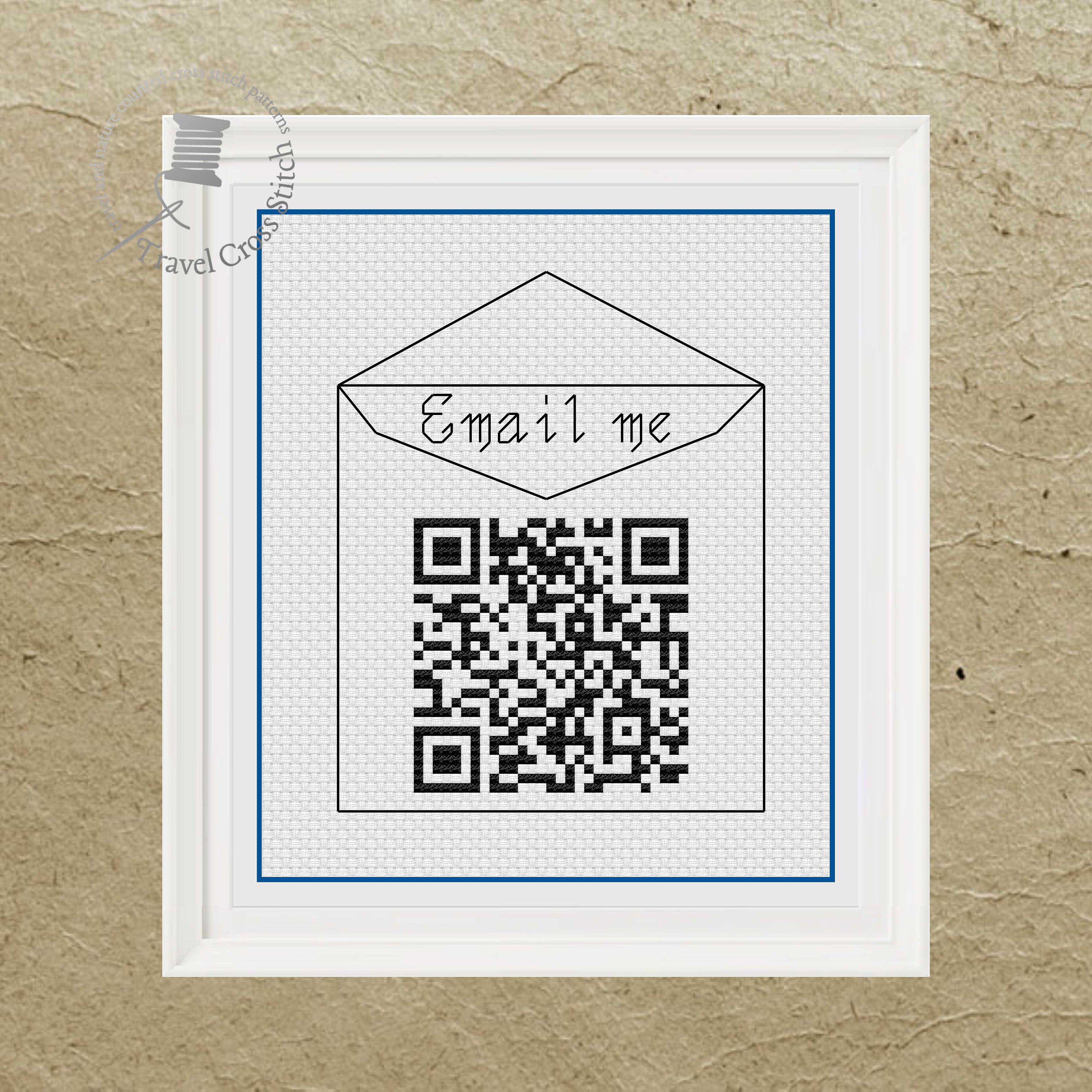 Custom QR Code Cross Stitch Pattern - Etsy
