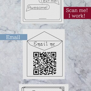 Custom QR Code Cross Stitch Pattern - Etsy