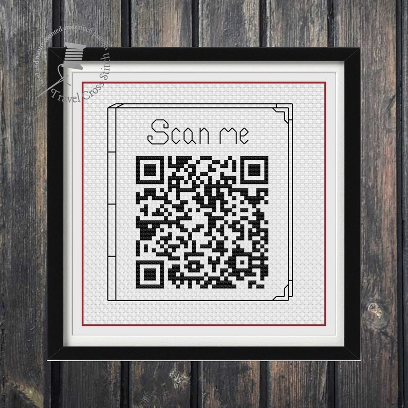 Custom QR Code Cross Stitch Pattern - Etsy