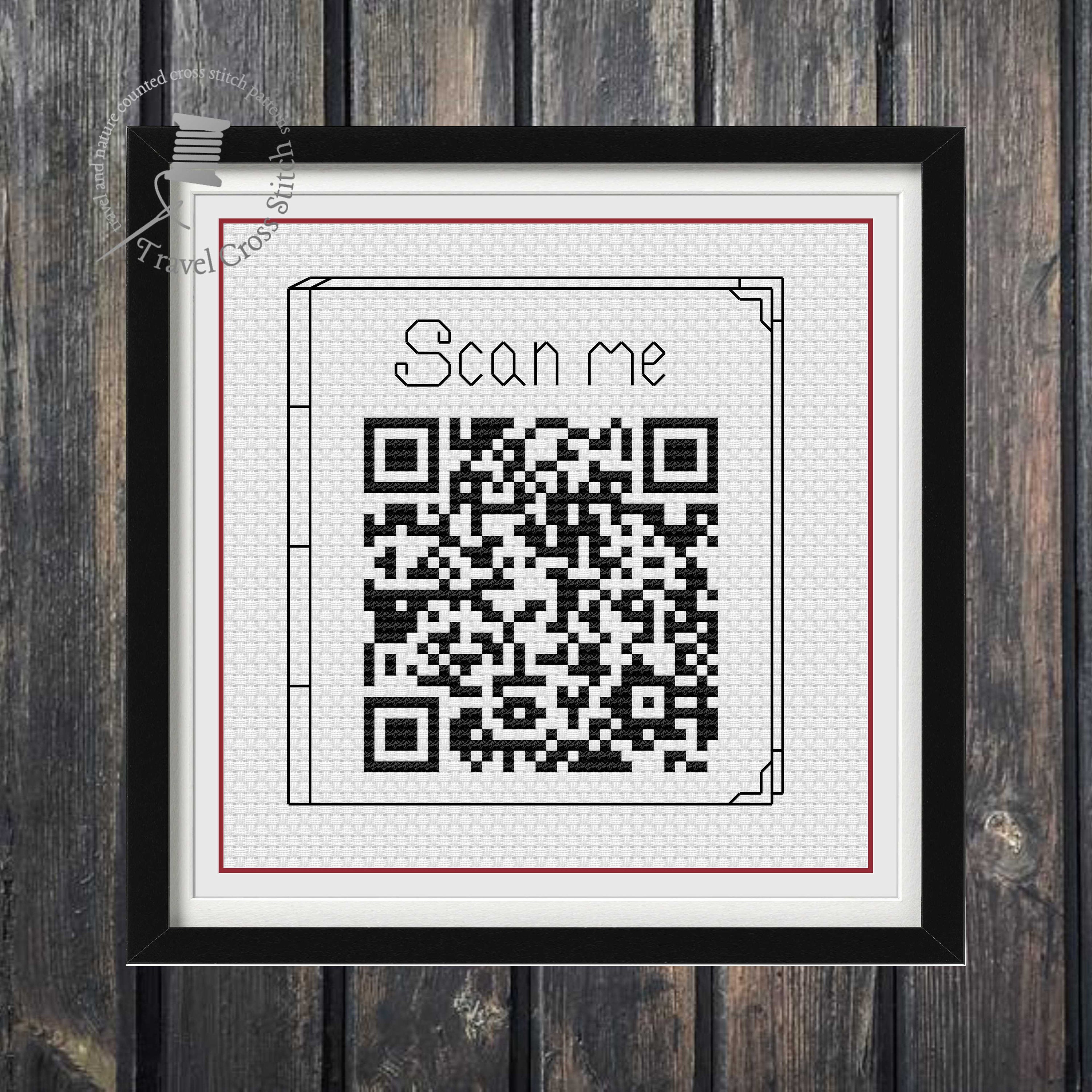 Custom QR Code Cross Stitch Pattern - Etsy