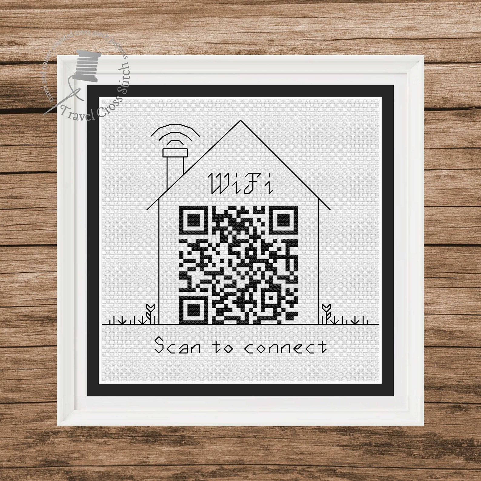 Custom QR Code Cross Stitch Pattern - Etsy