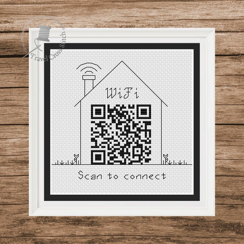 Custom QR Code Cross Stitch Pattern - Etsy