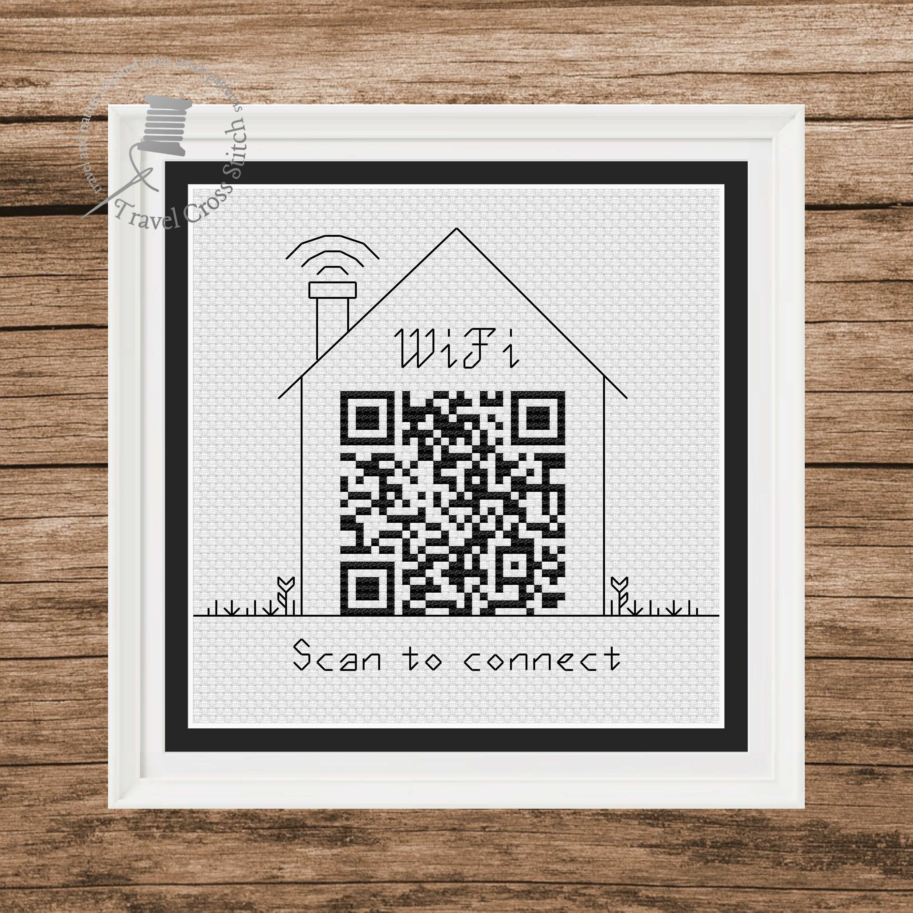 Custom QR Code Cross Stitch Pattern - Etsy
