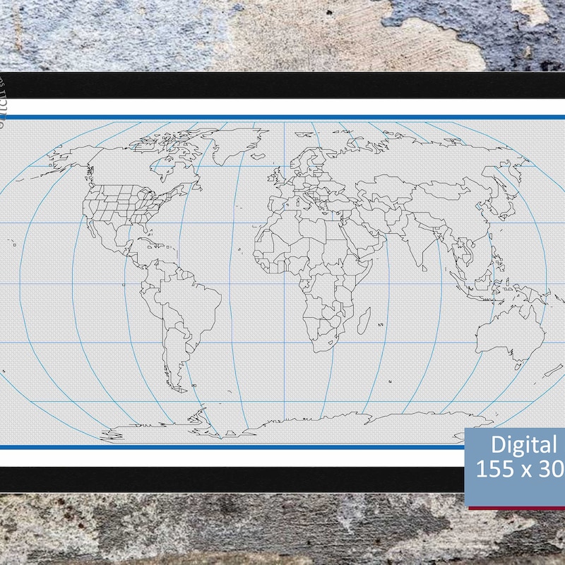 World Map Sewing Pattern - Etsy